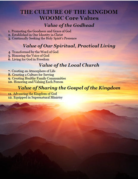 The Culture of the Kingdom - WOOMC Core Values PDF – Church Ministry ...